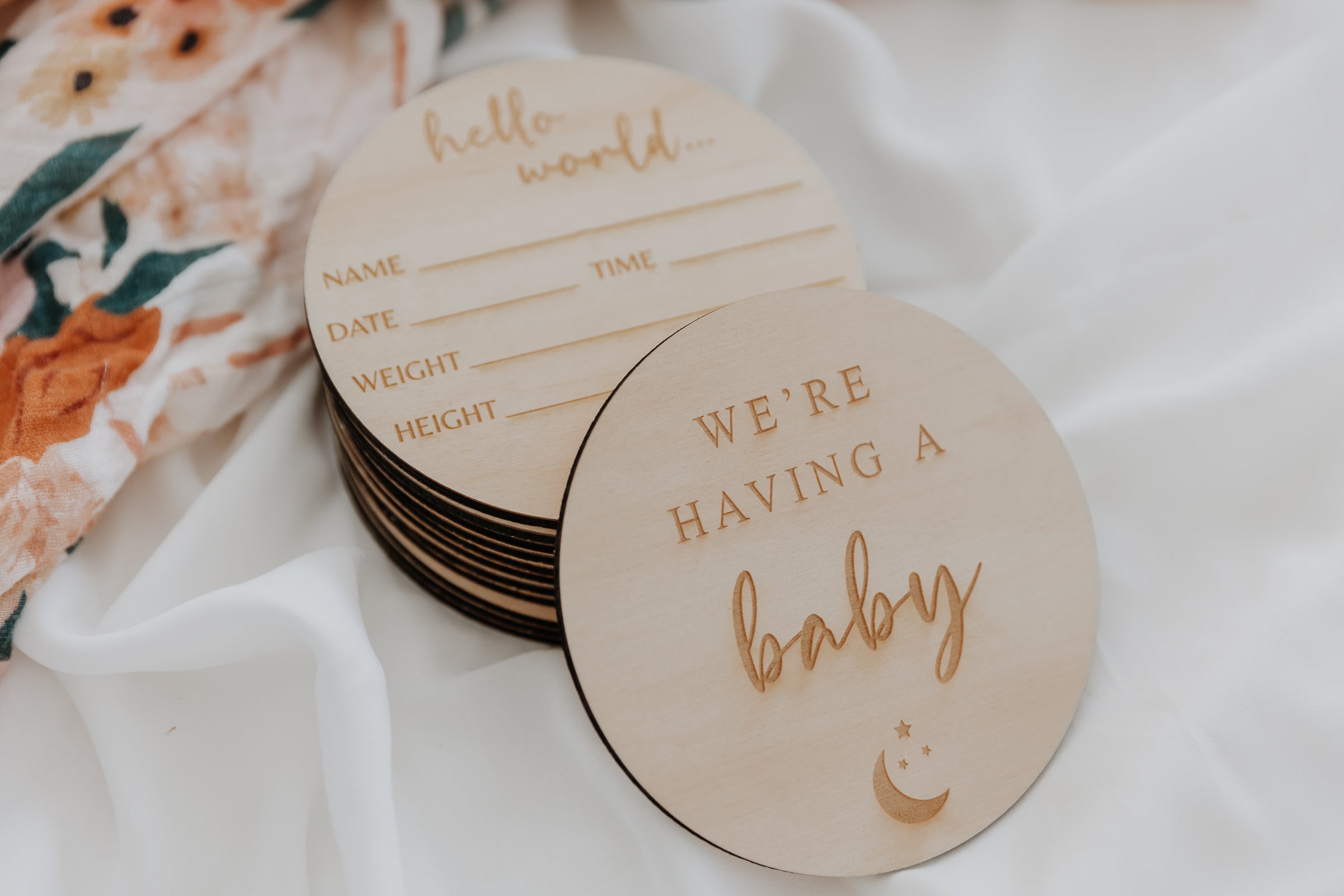 Wooden & Acrylic Milestones | Dawn and Grace Laser Engraving Studio
